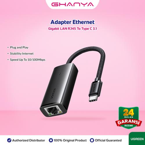 Jual UGREEN Lan Adapter USB Type C To RJ45 Gigabit Ethernet Up To ...