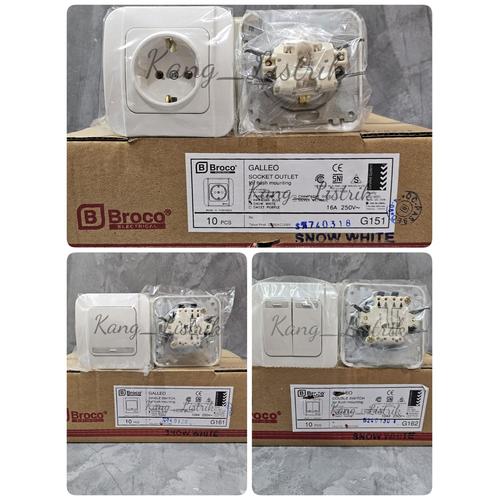 Jual BROCO GALLEO SAKLAR BROCO ENGKEL SERI STOP KONTAK TV AC/set BROCO GALEO G161 G162 G163 G151 ...