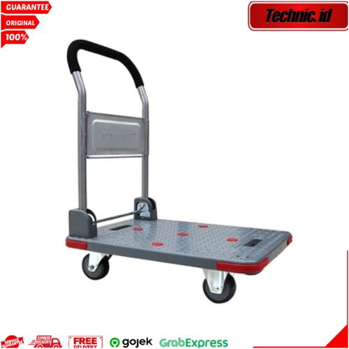Jual Maxbuilt Troli Barang Lipat 300 Kg Foldable Platform Trolley Abu ...