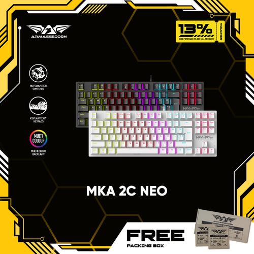 Jual Armaggeddon Mechanical Gaming Keyboard MKA 2C - White, Linear ...