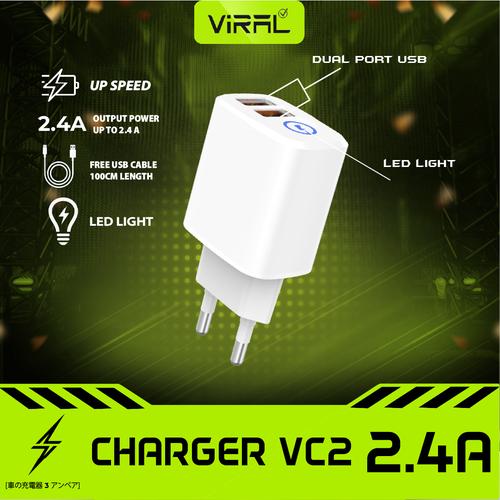 Jual Viral Power Charger VC2 Dual Port Fast Charging - Jakarta Utara ...