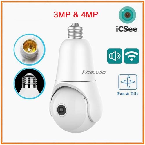 Jual IPCAM Bohlam 360 / IP Camera 360 bohlam ICSee 3MP & 4MP, 1 Lensa ...