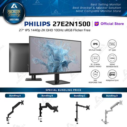 Promo Monitor LED Philips 27E2N1500 27" IPS 1440p 2K QHD 100Hz HDMI 2 ...