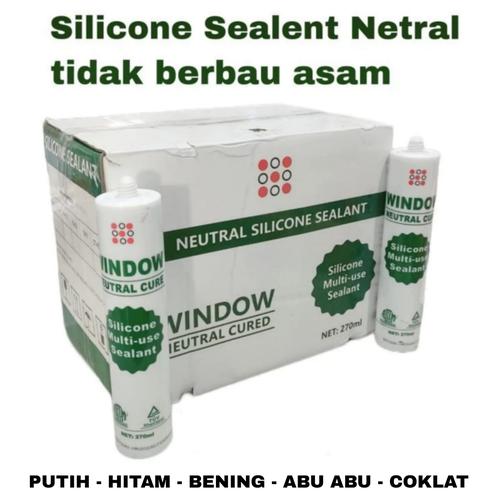 Jual Silicone Sealent Lem Kaca Silen Sealent Acetic joker - Cokelat ...