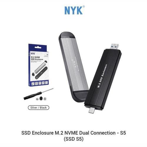 Jual Case ssd M2 NVME dual connection usb 3.0 / type C NYK S5 - Kota ...