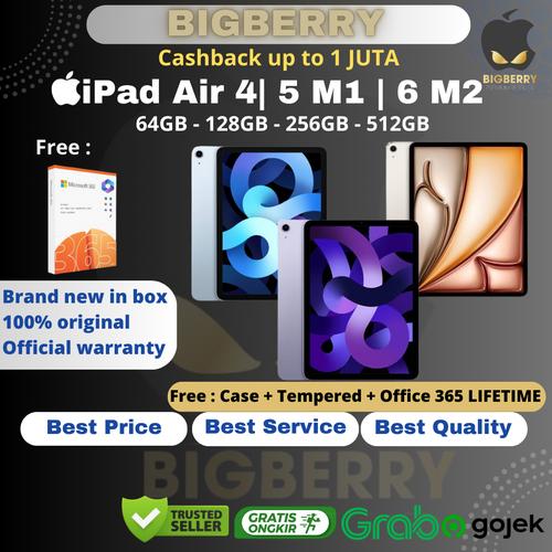 Jual iPad Air 4 5 6 M1 M2 64gb 128gb 256gb 10.9 11 13 inch 5th Wifi ...