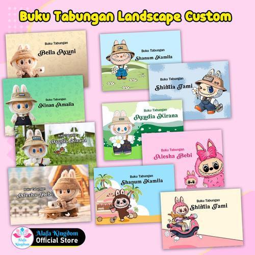 Jual Buku Tabungan Custom Tema Labubu Landscape - BuTab Labubu 06 - Kab ...