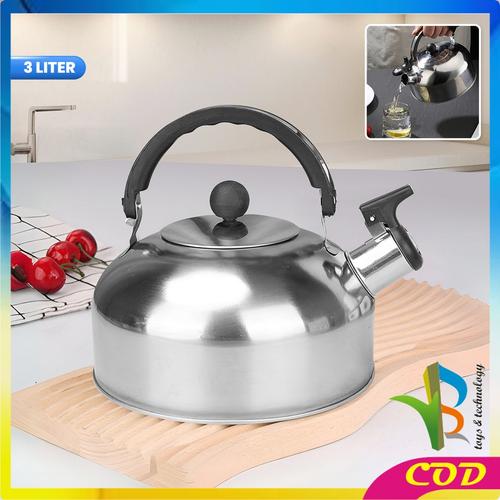 Promo RB-C1218 Teko Air Uap Siul 3 Liter Pemanas Air / Ceret Air Panas Kettle Berbunyi Anti ...