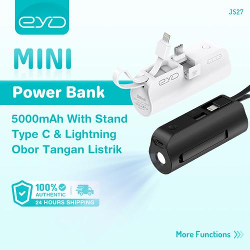 Jual EYD Mini 5000mAh Powerbank With Kabel | Stand | Light Power Bank ...