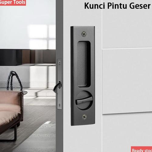 Jual New Handle pintu sliding Senyap Kunci Pintu Sliding Geser Set ...