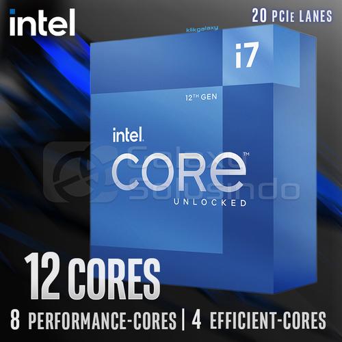 Promo Intel Core i7-12700K LGA1700 12 Core 20 Thread 12th Gen Alder Lake Processor Cicil 0% 3x ...