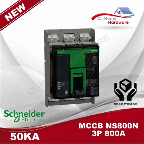 Jual MCCB NS800N 3P 800A 50kA C080N320FM BREAKER 3 PHASE 800 AMPERE SCHNEIDER MANUAL OPERATED ...