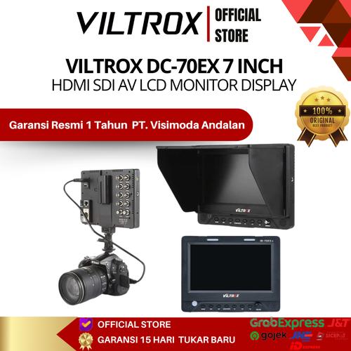 Promo VILTROX DC-70EX 7 inch HDMI SDI AV LCD Monitor Display - Unit ...