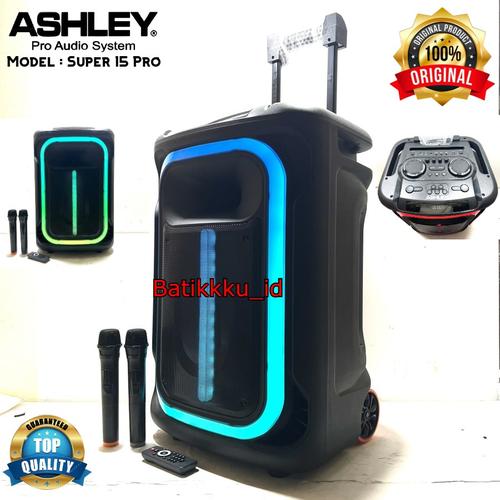 Jual Speaker Aktif Portable ASHLEY SUPER 15 PRO SUPER15 PRO Original 15 ...