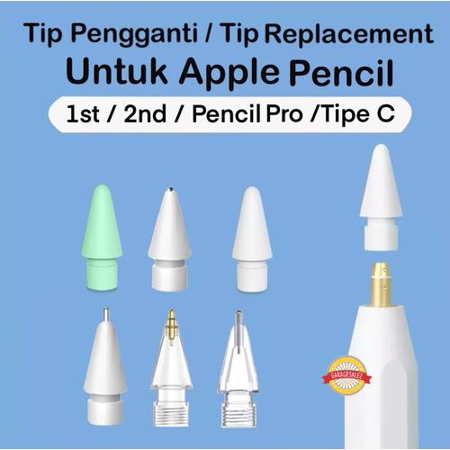 Jual Replacement Nib Tip Apple Pencil Gen 1 dan 2 Nib Tip Pengganti ...