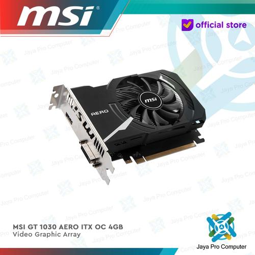 Promo VGA MSI GeForce GT 1030 AERO ITX OC 4GB - 4 GB DDR4 Cicil 0% 3x ...