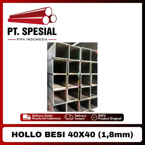 Jual Besi Hollo 4x4 / Hollow Hitam / Hollo Besi 40x40 Tebal 1.8mm - 07 ...