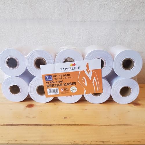 Jual Kertas Struk Kasir / Telstruk Paperline HVS 1 Ply 58x48x18 mm - 1 ...