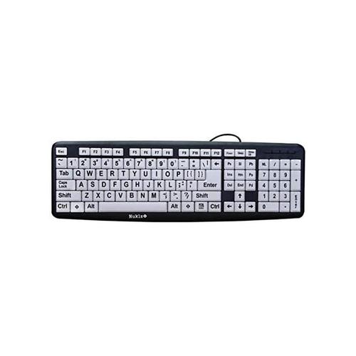 Jual Large Print Computer Keyboard Visually Impaired Keyboard High Con ...