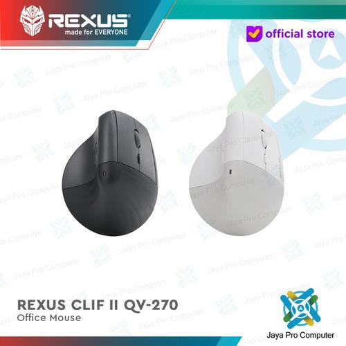 Jual Mouse Rexus Clif II QV-270 Dual-Mode - Vertical Ergonomic Wireless ...