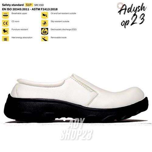 Jual Sepatu Safety Putih Pria dan Wanita buat Kerja PT dan laboratorium ...