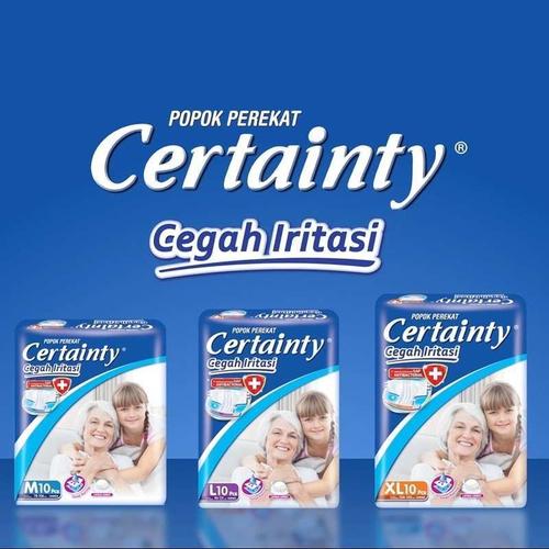 Jual Certainty Popok Dewasa Perekat Extra Kering & Antibakteri Ukuran M ...