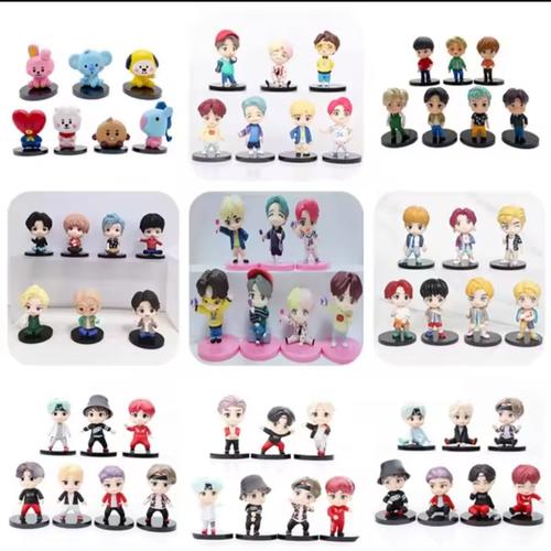Jual BTS FIGURE SET 7 TATAKAN HITAM BTS KPOP - set 7 BESAR - Jakarta ...