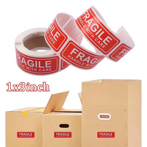 Jual 250pcs Lakban Unboxing Fragile Label Pengiriman Awas Pecah Fragile ...