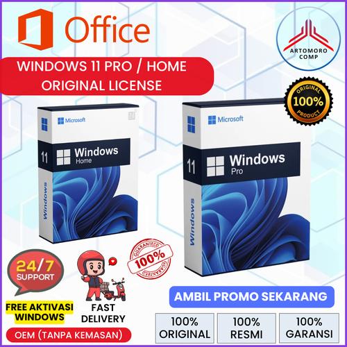 Promo MICROSOFT WINDOWS 11 PRO LICENSE ORIGINAL MICROSOFT Cicil 0% 3x ...
