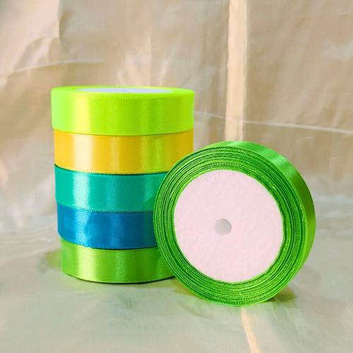 Jual Pita Satin Shade Hijau Green Kuning Biru Turkish 2 cm ( 3/4 inch ...