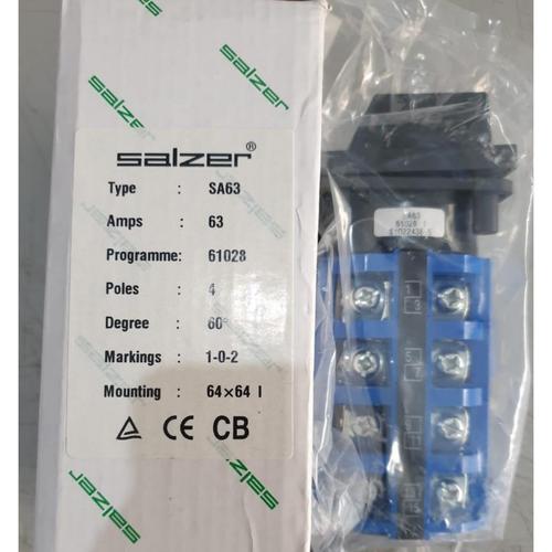 Jual Selector Switch Salzer On Off On 4P 63A COS Rotary Switch 1-0-2 ...