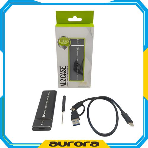 Jual Enclosure NVMe M.2 PCIe USB 3.1 + Type-C Combo 2-in-1 Cable 10Gbps ...