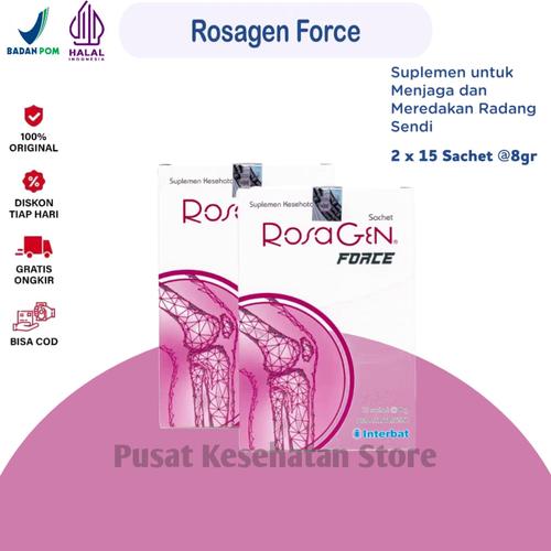 Jual Rosagen Force 2 Box Isi 30 Sachet Original Rosagen Force Original ...