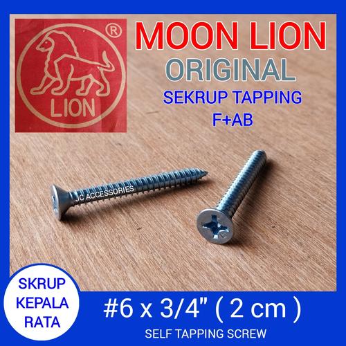 Jual [ 1 PACK = 50 PCS ] SEKRUP TAPPING FAB 6x3/4” MOON LION ORIGINAL ...