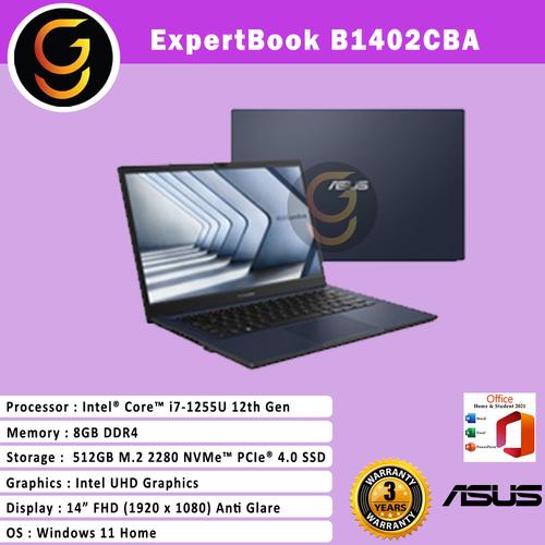Jual ASUS ExpertBook B1402CBA-NK7852WS i7-1255U 8GB 512GB SSD W11HSL ...
