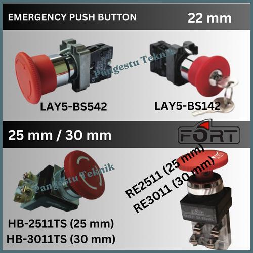 Jual Emergency Push Button 22mm 25mm 30mm / MODEL Push lock - Turn to ...