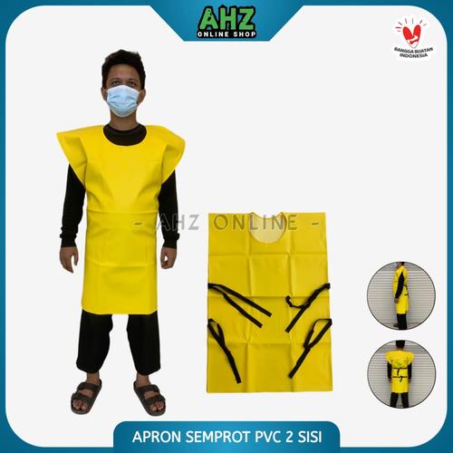 Jual Apron Semprot Ponco PVC anti air kimia 100 x 100 x 64 warna Kuning ...