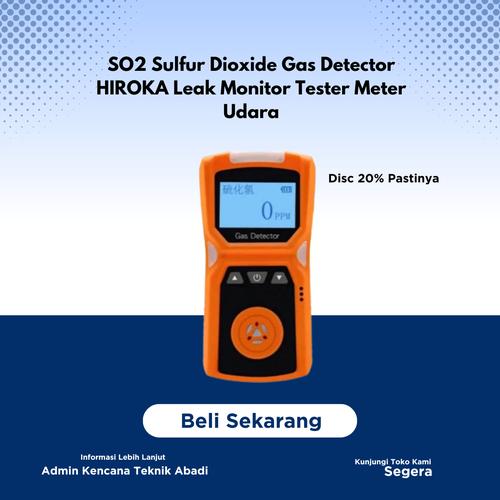 Jual SO2 Sulfur Dioxide Gas Detector HIROKA Leak Monitor Tester Meter ...