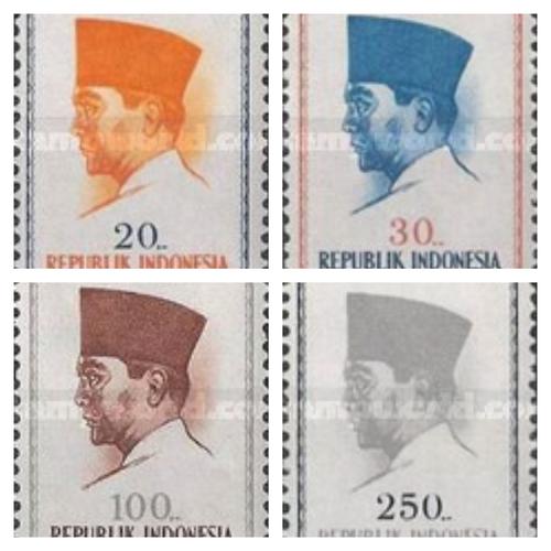 Jual Perangko gambar Presiden Sukarno tahun 1964 Republik Indonesia ...