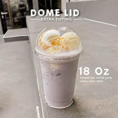 Promo 50pcs - Cup Gelas Plastik PET 18 oZ + Tutup Lid Anti Tumpah ...