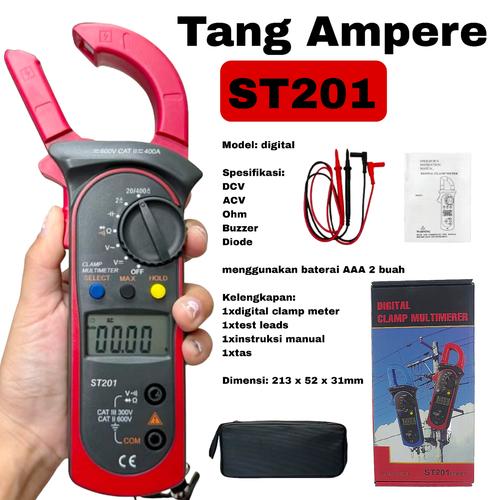 Jual Tang Ampere ST201 Clamp Meter Digital ST-201 - tanpa bubble - Jakarta Barat - Glodok ...