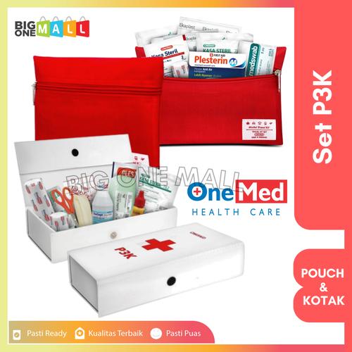 Promo Kotak P3K Set Portable Onemed isi Lengkap, P3K Pouch Dompet P3K ...