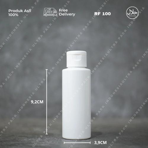 Jual Botol Fliptop 100ml / Botol PET RF 100ml Putih & Flip Top - Putih ...