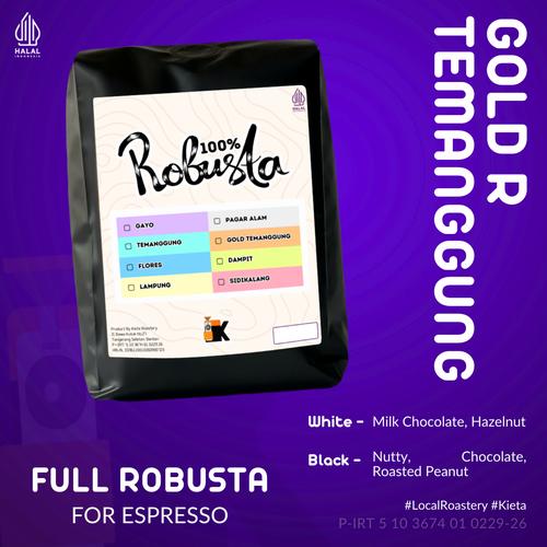 Promo Kopi Gold Robusta Temanggung 1kg - Extra fine, 500g - Kota ...