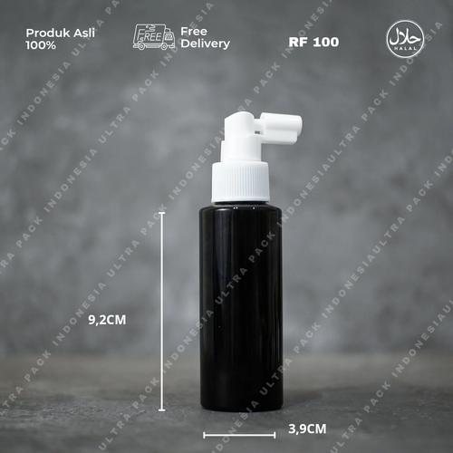 Jual BOTOL PET RF 100ML HITAM & SPRAYER LONG ACTUATOR PUTIH - Kota ...