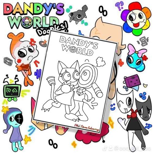 Jual Kertas Gambar Mewarnai Tema Dandy's World / KERTAS MEWARNAI / TK / SD / Kertas Tebal (11 ...
