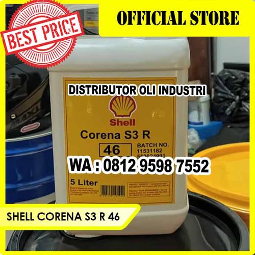 Jual SHELL CORENA S3 R 46 ( 5 Liter - OLI PREMIUM KOMPRESOR ) - Kota ...