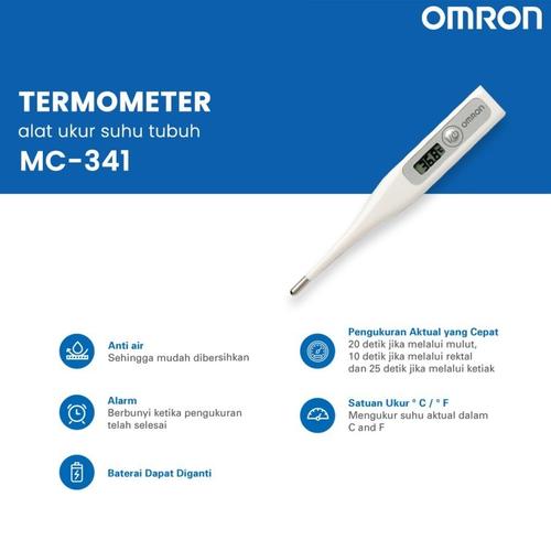 Jual Termometer Omron Digital Thermometer MC-341 - Alat Pengukur Suhu ...