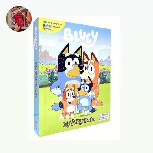 Jual Bluey My Busy Books - Storybook, 10 figurines, playmat - Jakarta ...