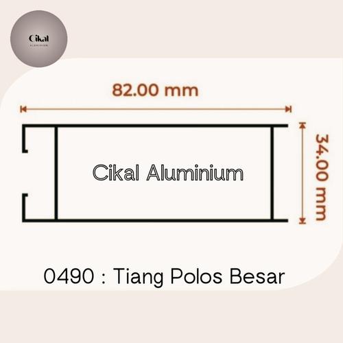 Jual aluminium tiang polos besar swing door alexindo - 0490 - CA - Kota ...